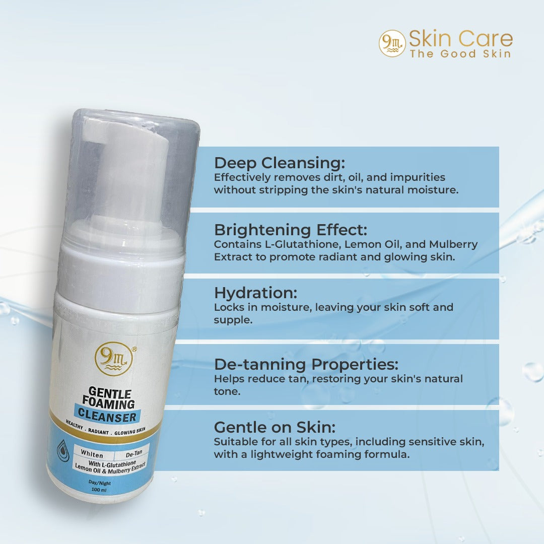 Gentle Foaming Face Wash - Buy Sensitive Skin Foaming Face Wash Online At Best Price – 9M Skincare